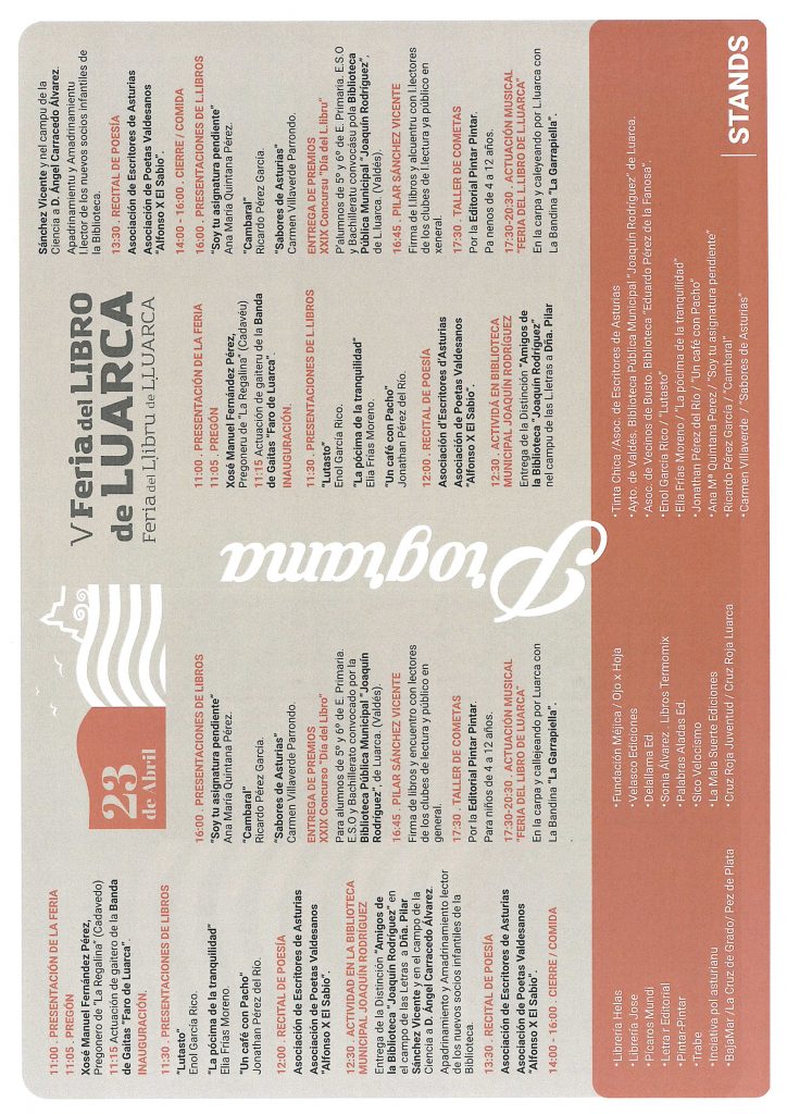 Programa interior - Ediciones Trabe